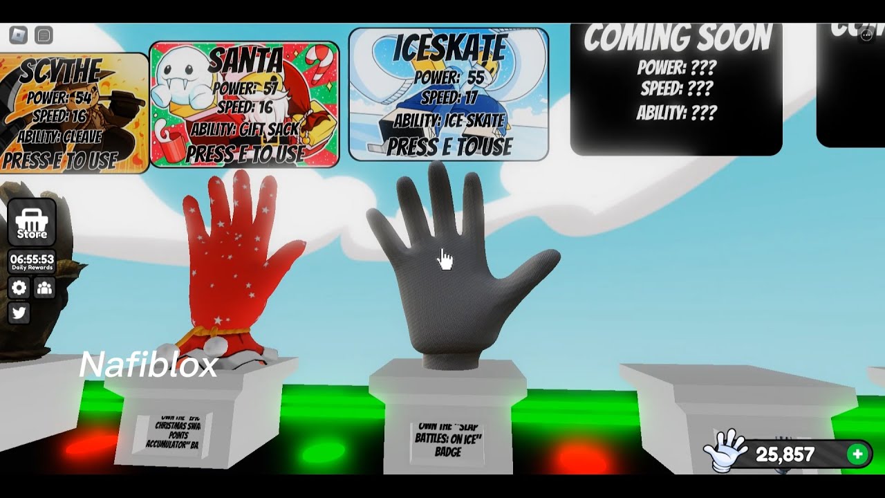 how to get ice skate glove +showcase in slap battles, roblox .easy!! # ...