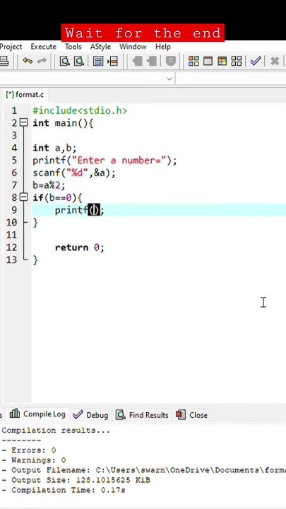 Lets Check A Number Is Odd Or Even In C Language Shorts Clanguagecodingforbeginners