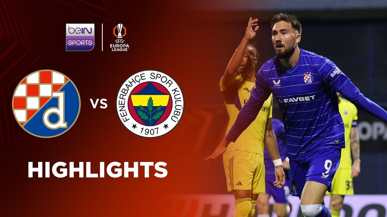 Dinamo Zagreb 3-1 Fenerbahçe | Europa League 25/26 Match Highlights ...