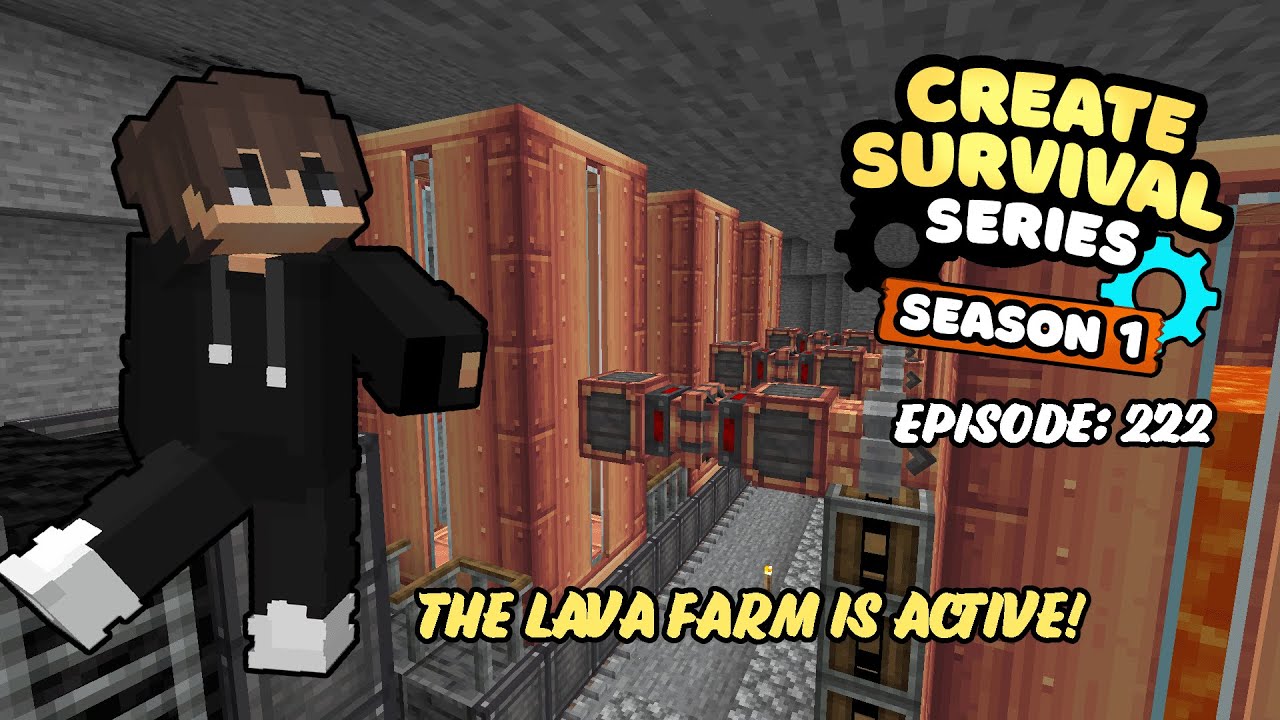 THE LAVA TRAIN IS RUNNING! | Create Survival EP: 222 - YouTube