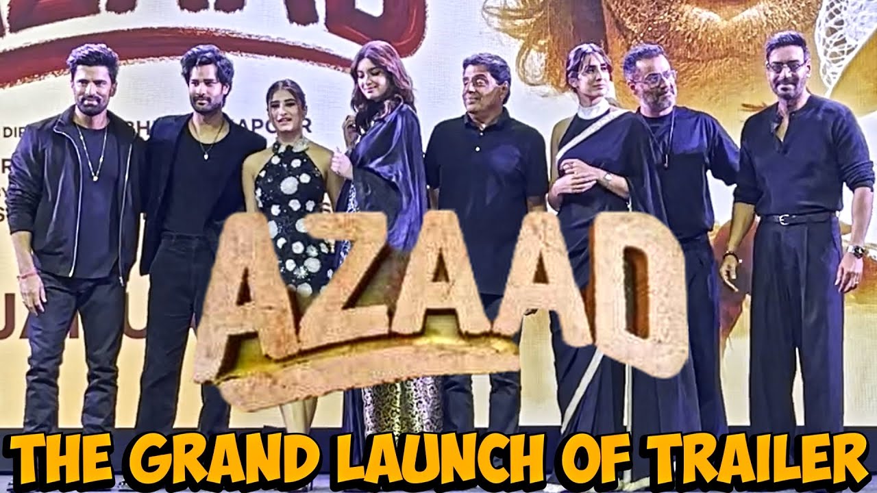 The Grand Launch of "Azaad" Trailer || Ajay Devgn, Rasha Thadani Aman ...
