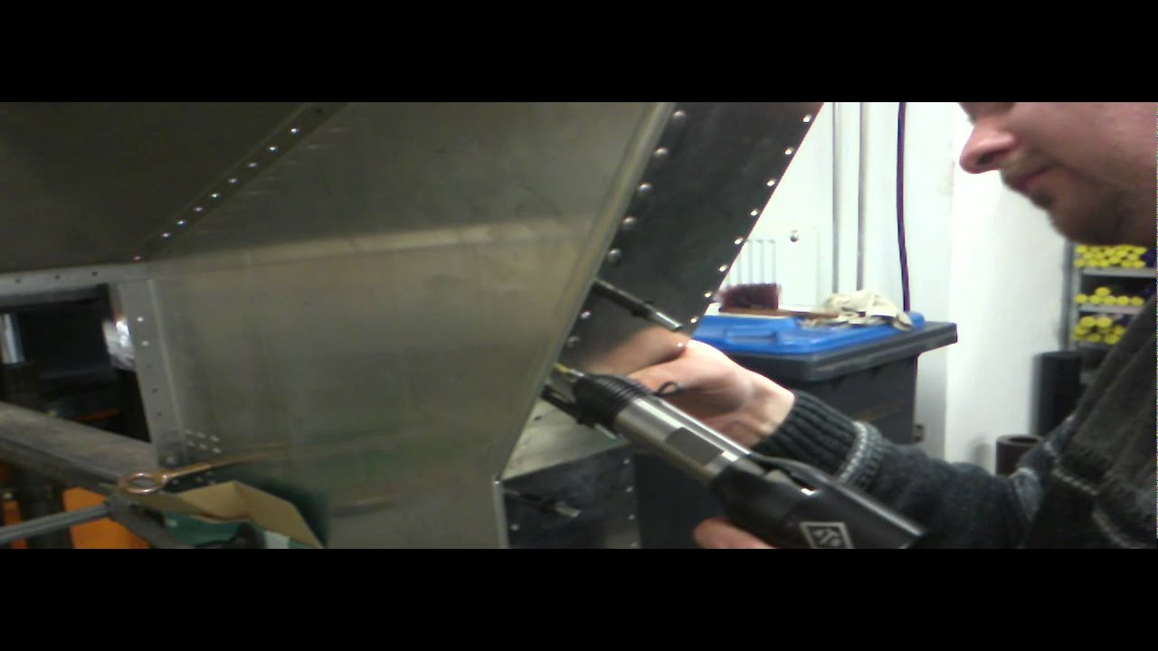 Setting AN 470 Rivets in March M1 Monocoque - YouTube