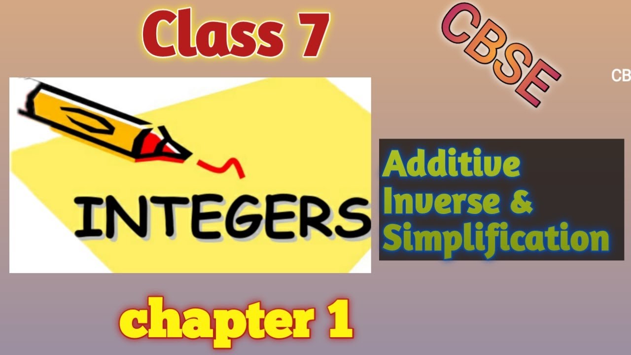 Class 7 Chapter 1 Integers | Simplification of Integers | BODMAS rule ...