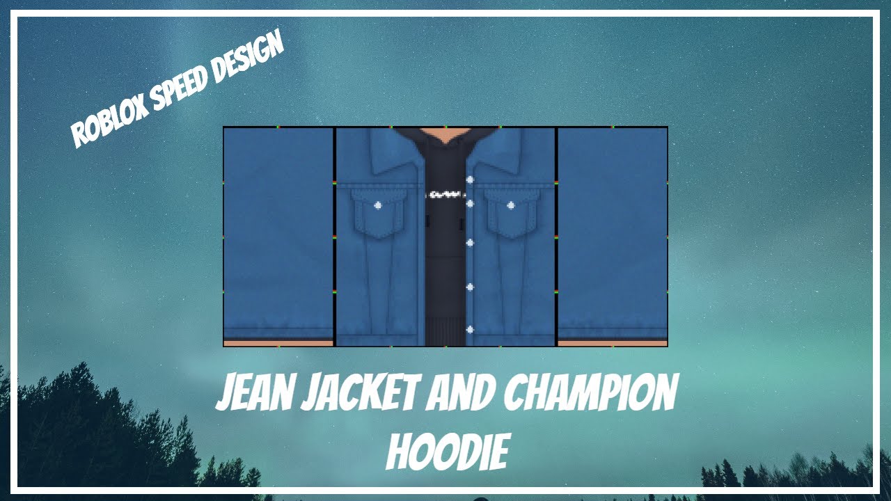 Jean Jacket with Under Hoodie | ROBLOX Speed Design - YouTube