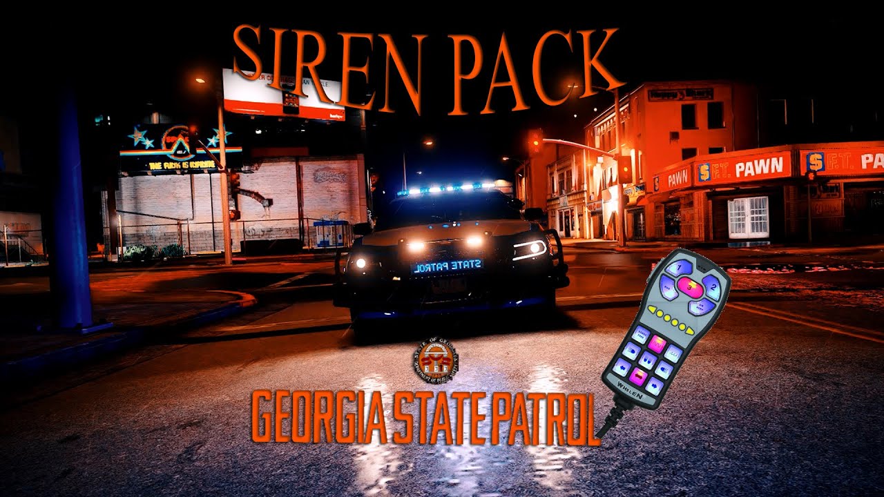 GTA 5 | Georgia State Patrol Siren Pack | For FiveM And SinglePlayer ...