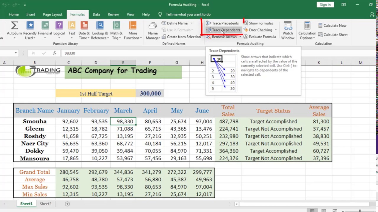 Excel Data Analysis Formula Auditing YouTube Excel Data Analysis Formula Auditing YouTube