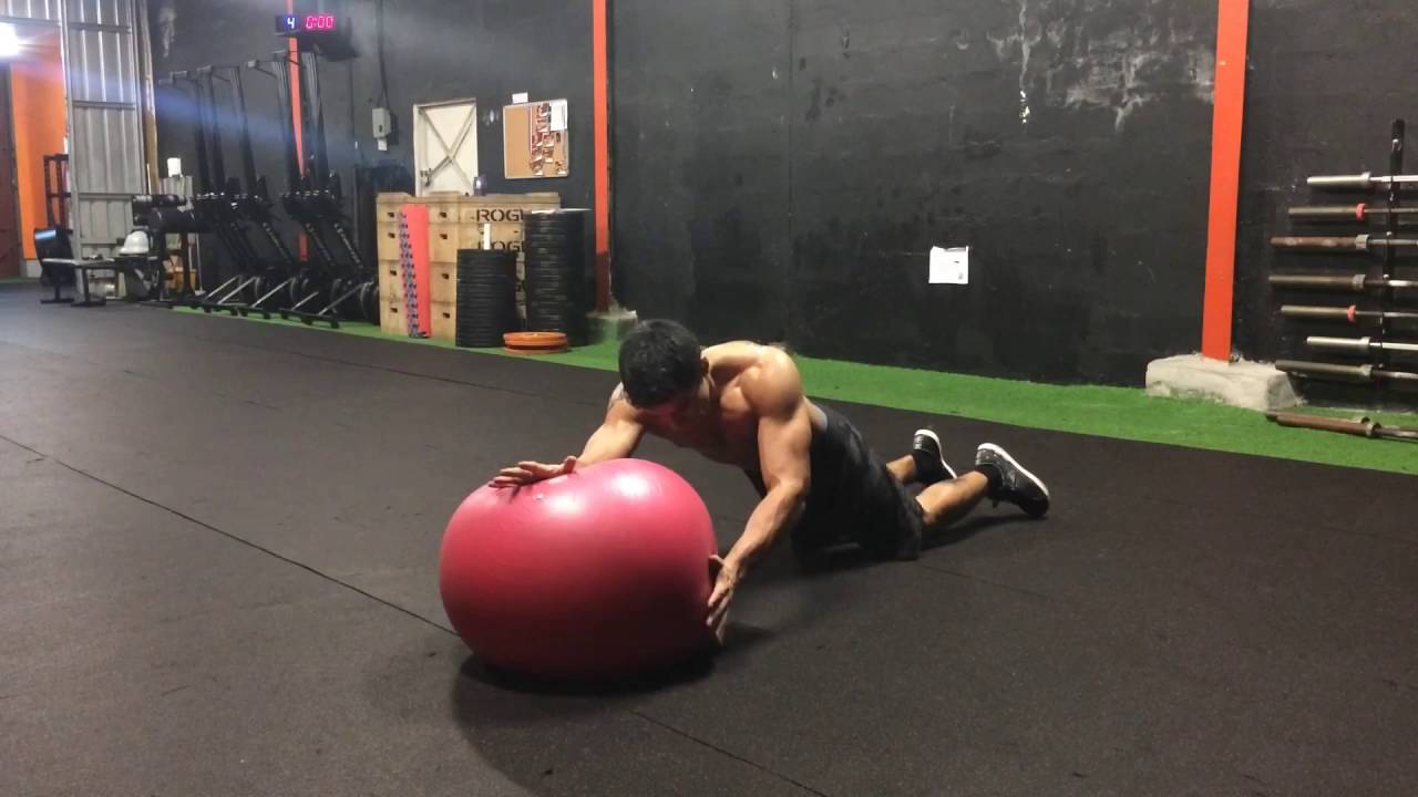 Swiss Ball Side Roll out - Demo - YouTube