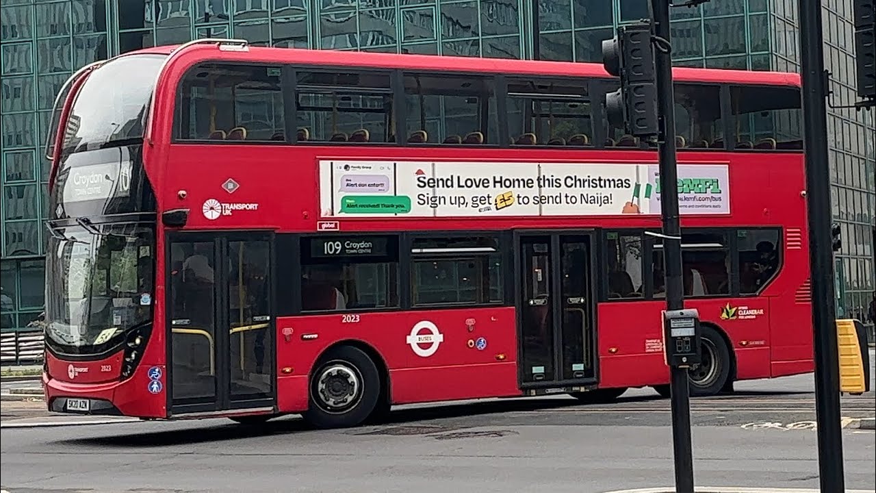ADL Enviro400 MMC Transport UK 2023 SK20AZN Route 109 Croydon Town ...