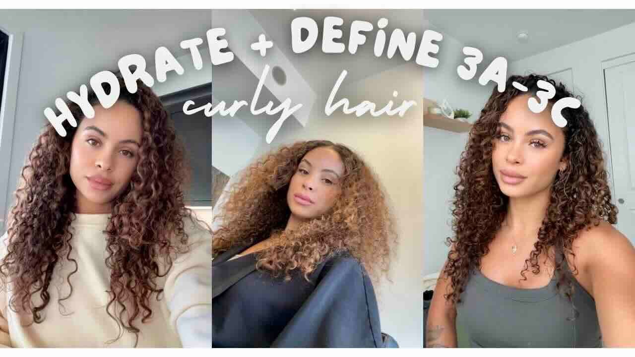 Hydrating Curly Hair Routine for 3A–3C Curls | Wash Day for Defined ...