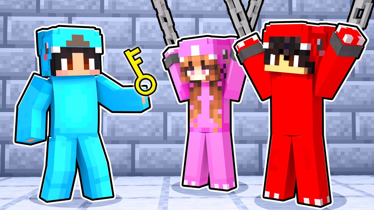 Locking Friends in a 24 HOUR PRISON in Minecraft! - YouTube