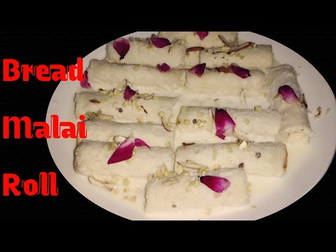 Bread Malai Roll | Bread Malai Roll Recipe | Malai Bread Toast - YouTube