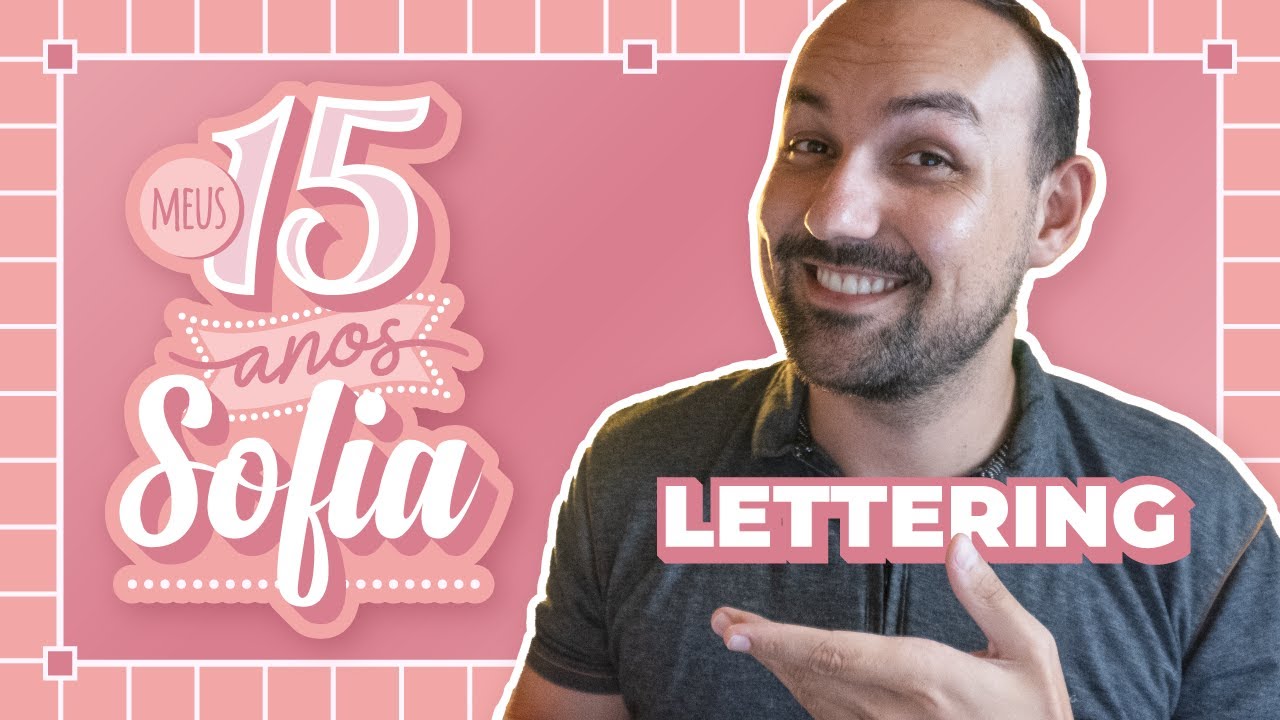 Crie um Lettering para 15 anos no Illustrator - YouTube