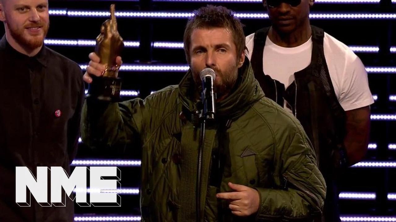 Liam Gallagher wins the Godlike Genius Award | VO5 NME Awards 2018 ...