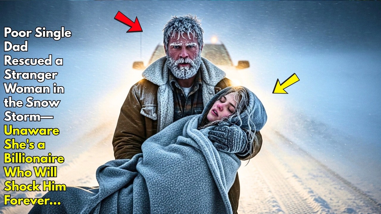Poor Single Dad Rescued a Stranger Woman in the Snow Storm—Unaware She ...