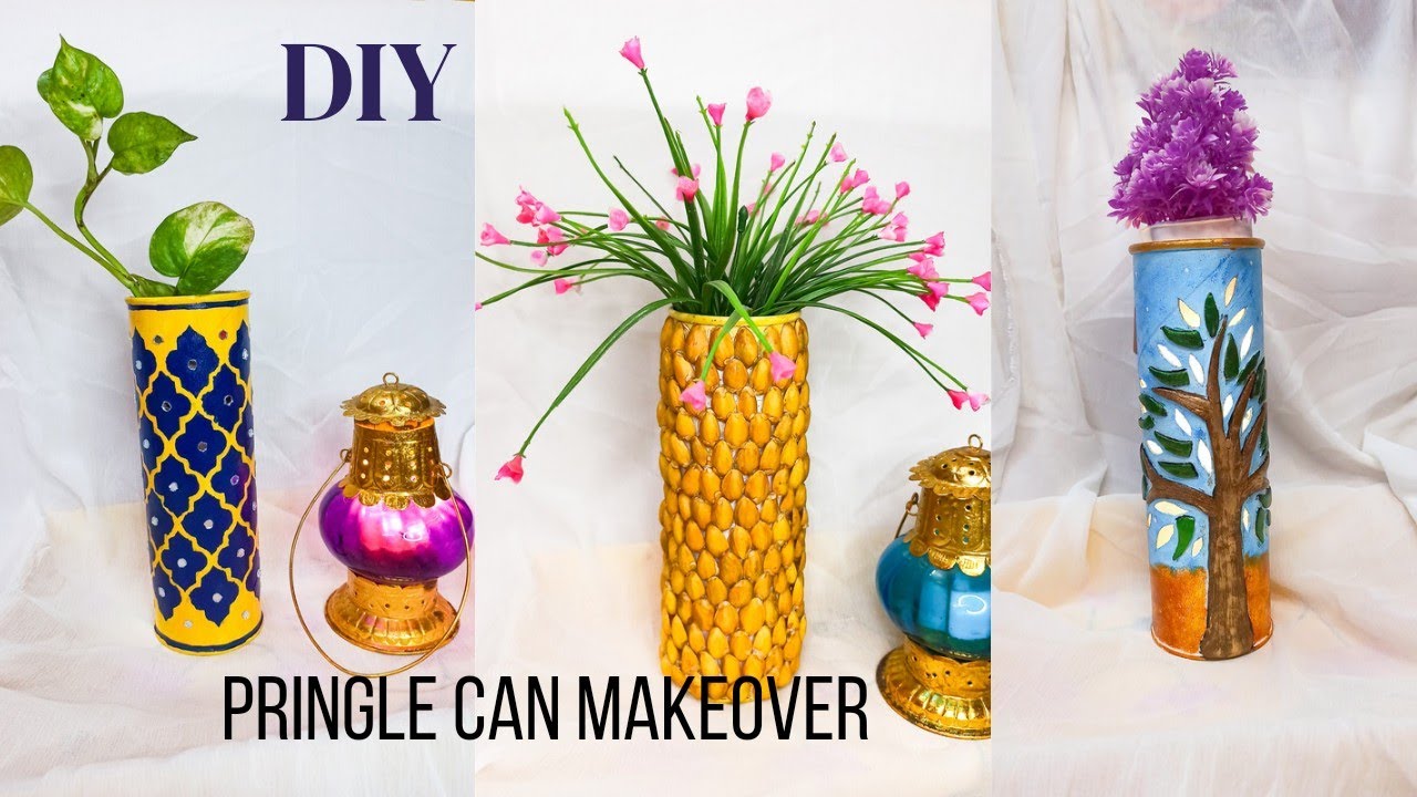 3 Easy DIY with Pringle Can | Pringle can Makeover ️ - YouTube