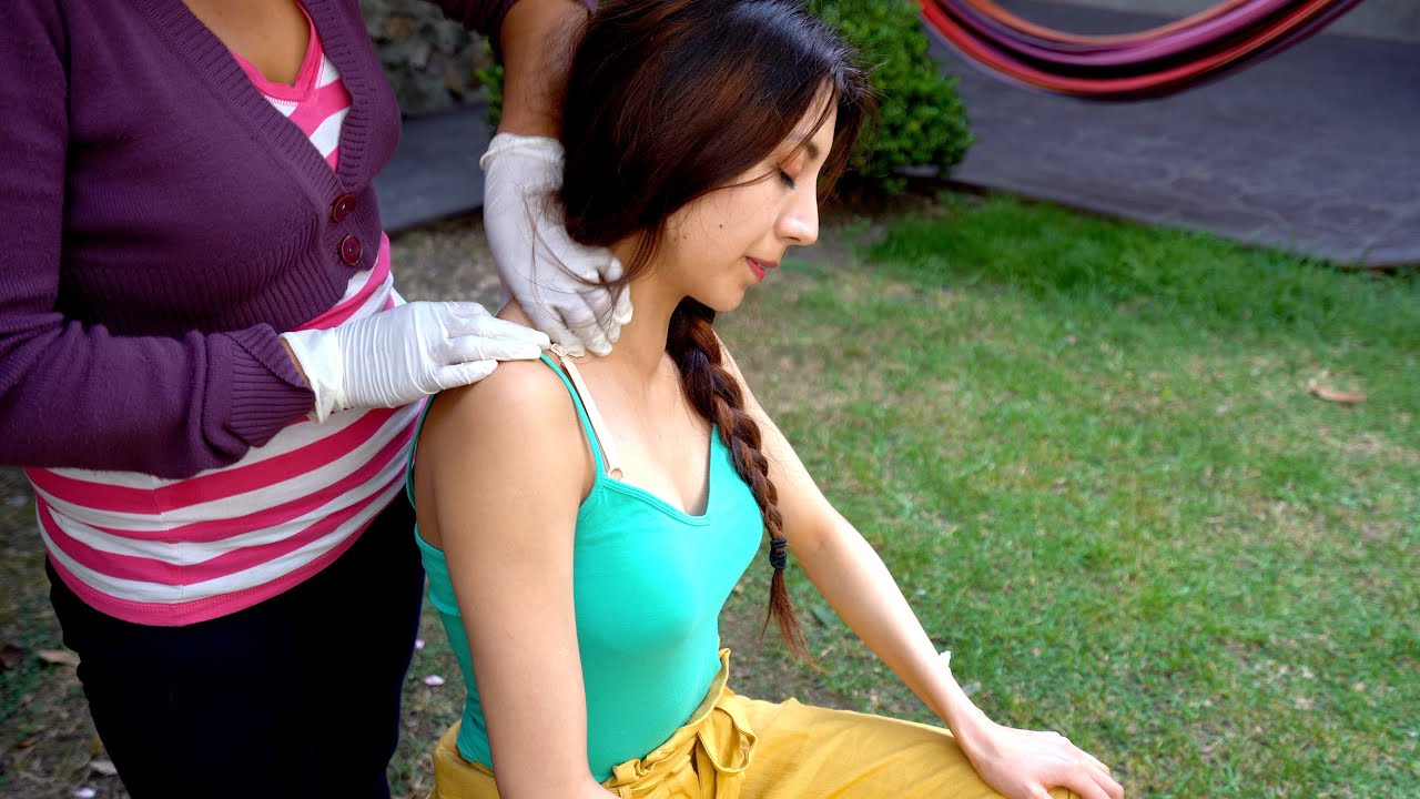 A relaxing limpia (cleansing) ritual & head, neck, scalp, back massage ...