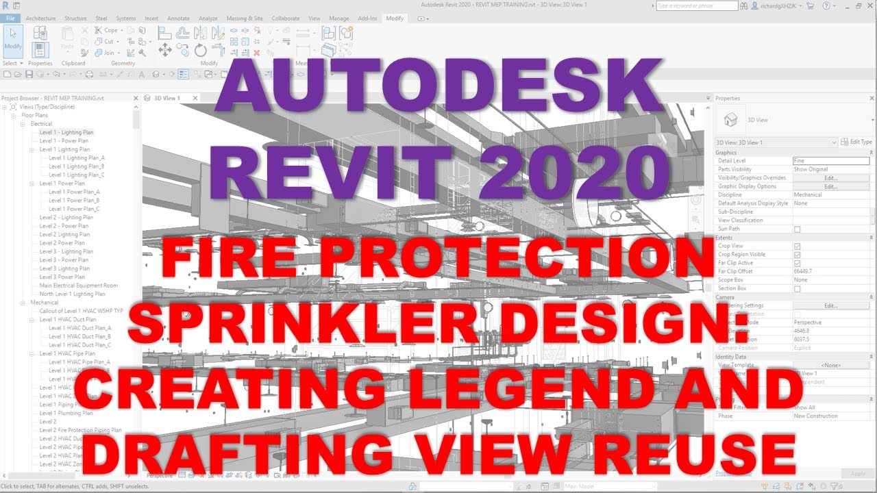 FIRE PROTECTION SPRINKLER DESIGN: CREATING LEGEND AND DRAFTING VIEW ...