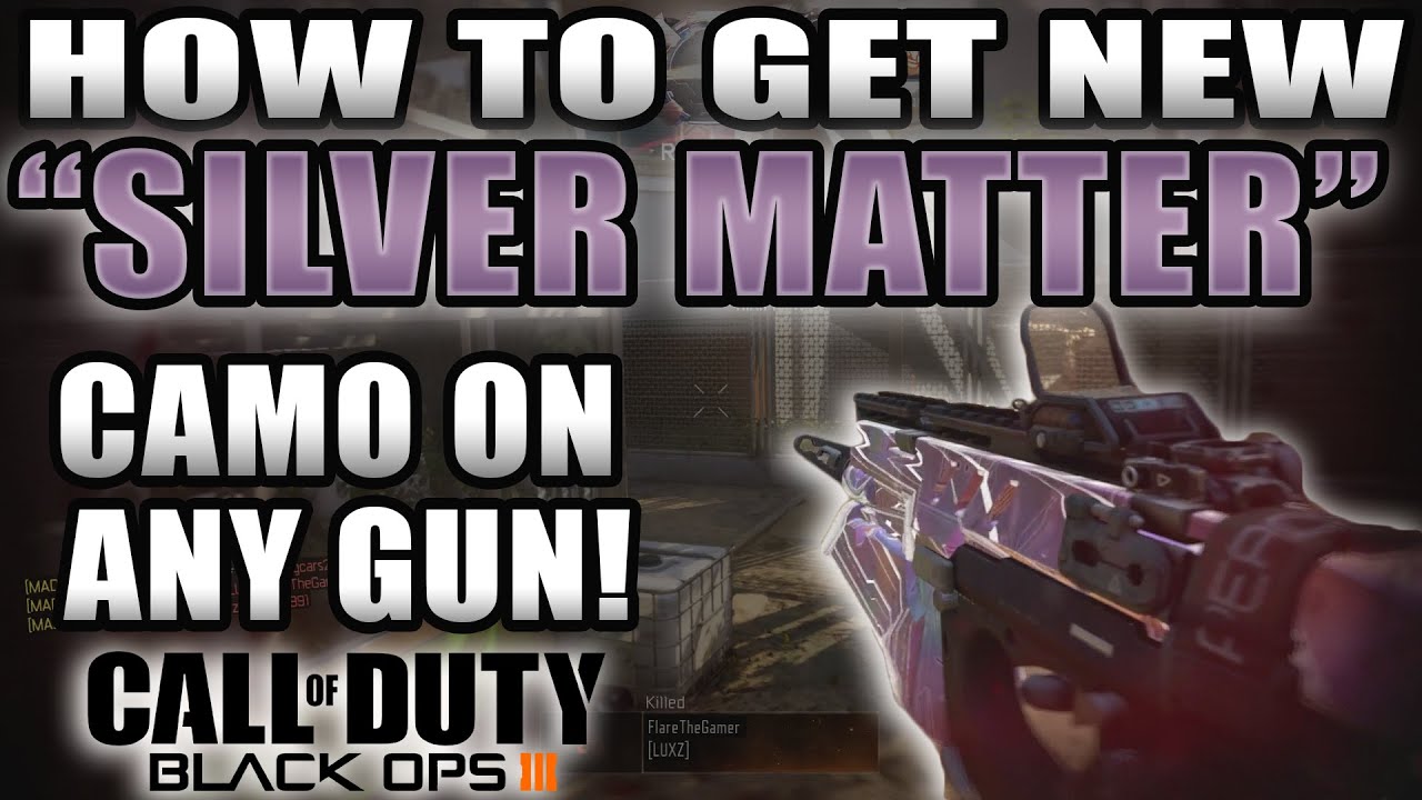 HOW TO USE THE NEW HAPTIC "SILVER MATTER" CAMO ON ANY GUN! - YouTube