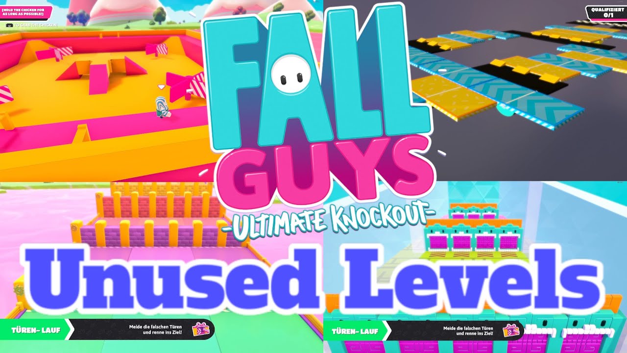 Unused / Leaked Levels In Fall Guys - YouTube
