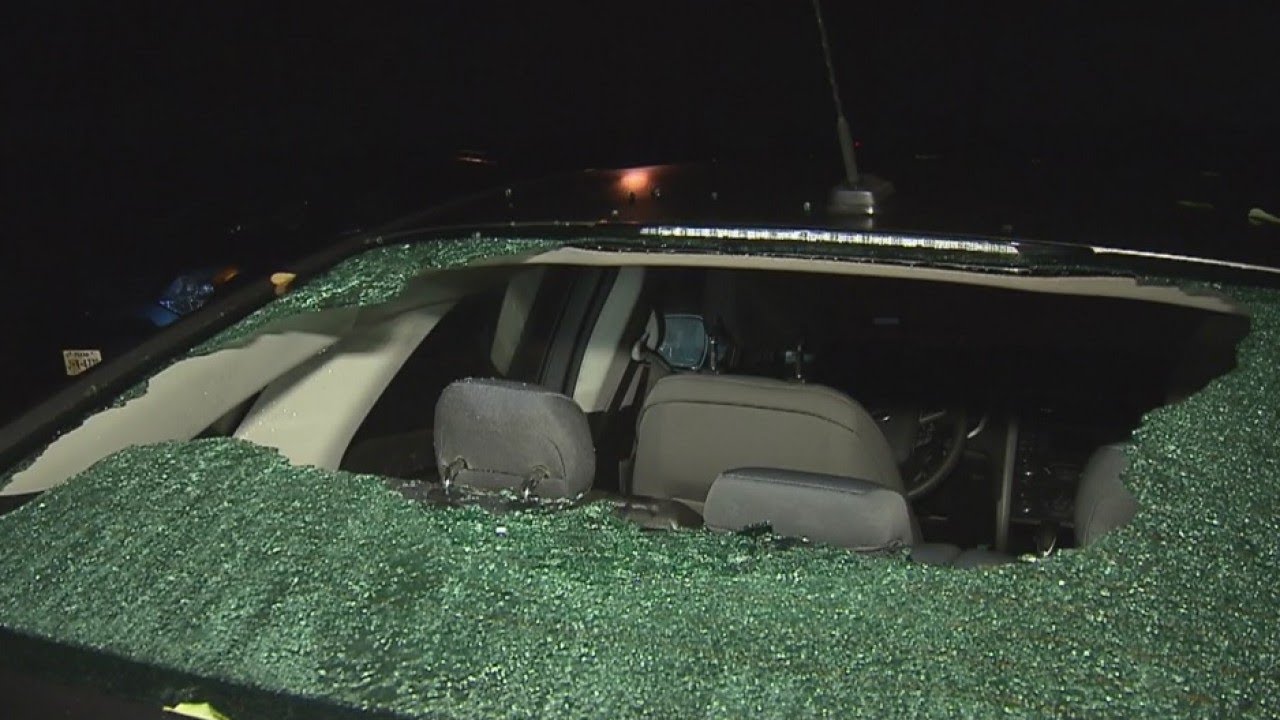 Severe Storms & Baseball-Size Hail Hit Parts Of North Texas - YouTube