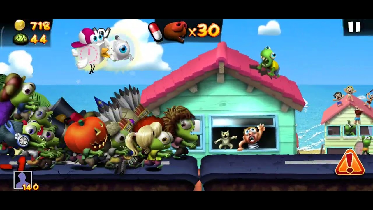 una partida normal de zombie tsunami - YouTube