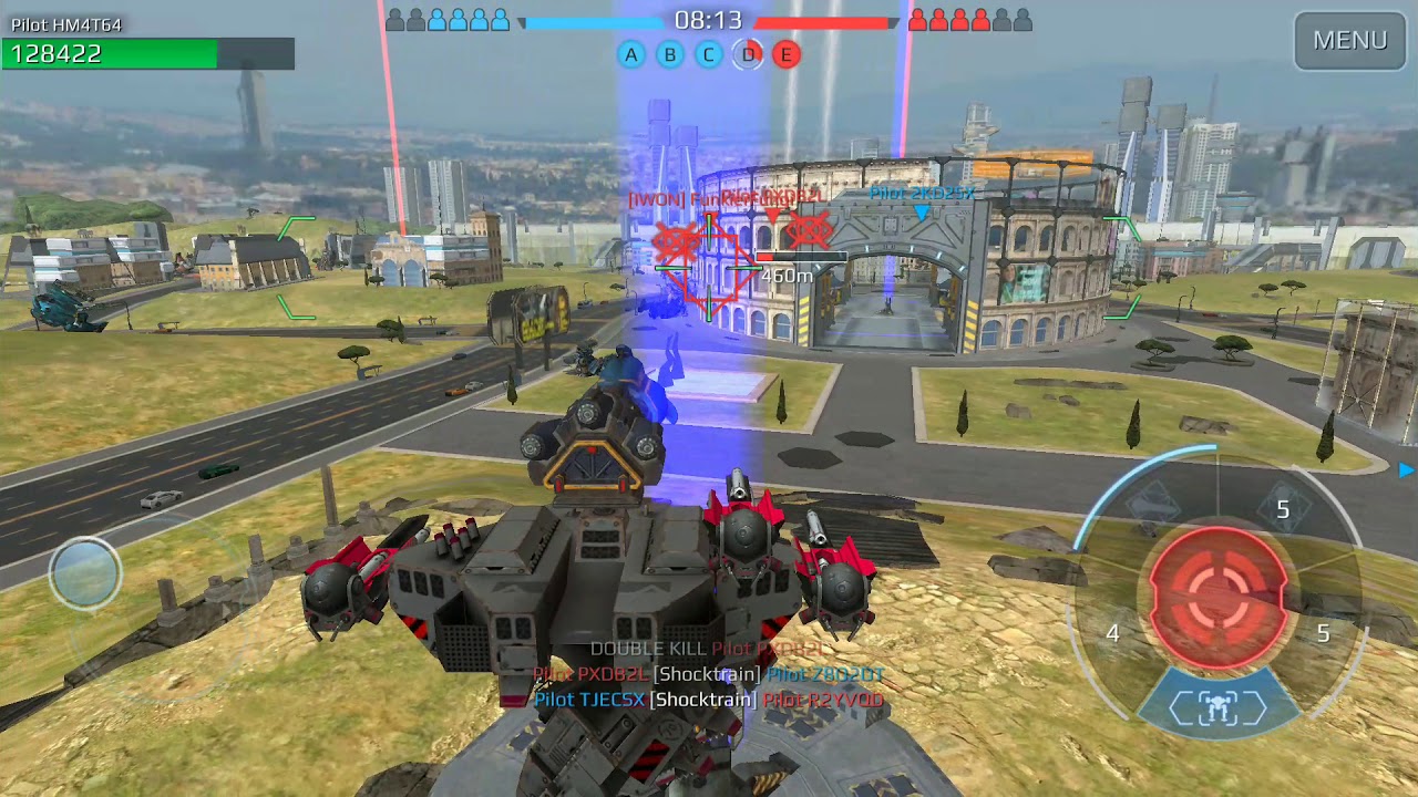 War robots test server new weapon chimera+rome - YouTube