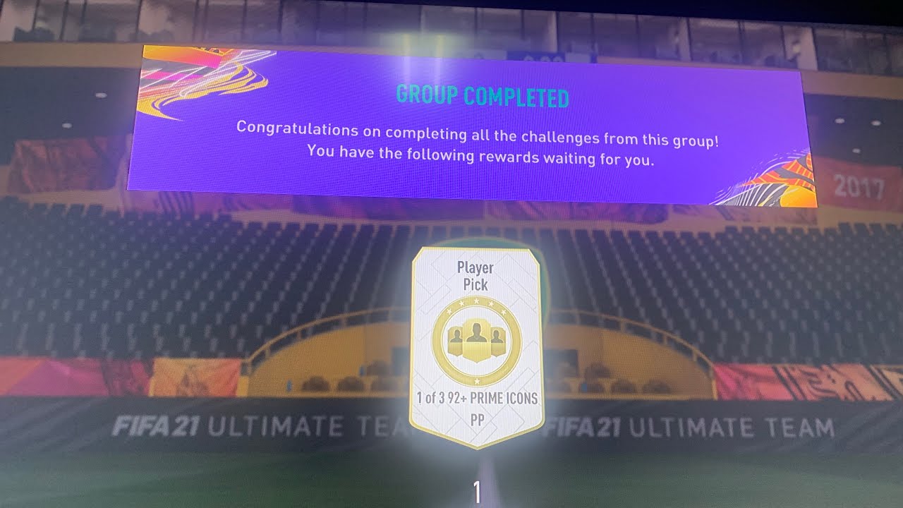 92+ prime icon player pick + gold 1 + division 1 rewards!!! - YouTube