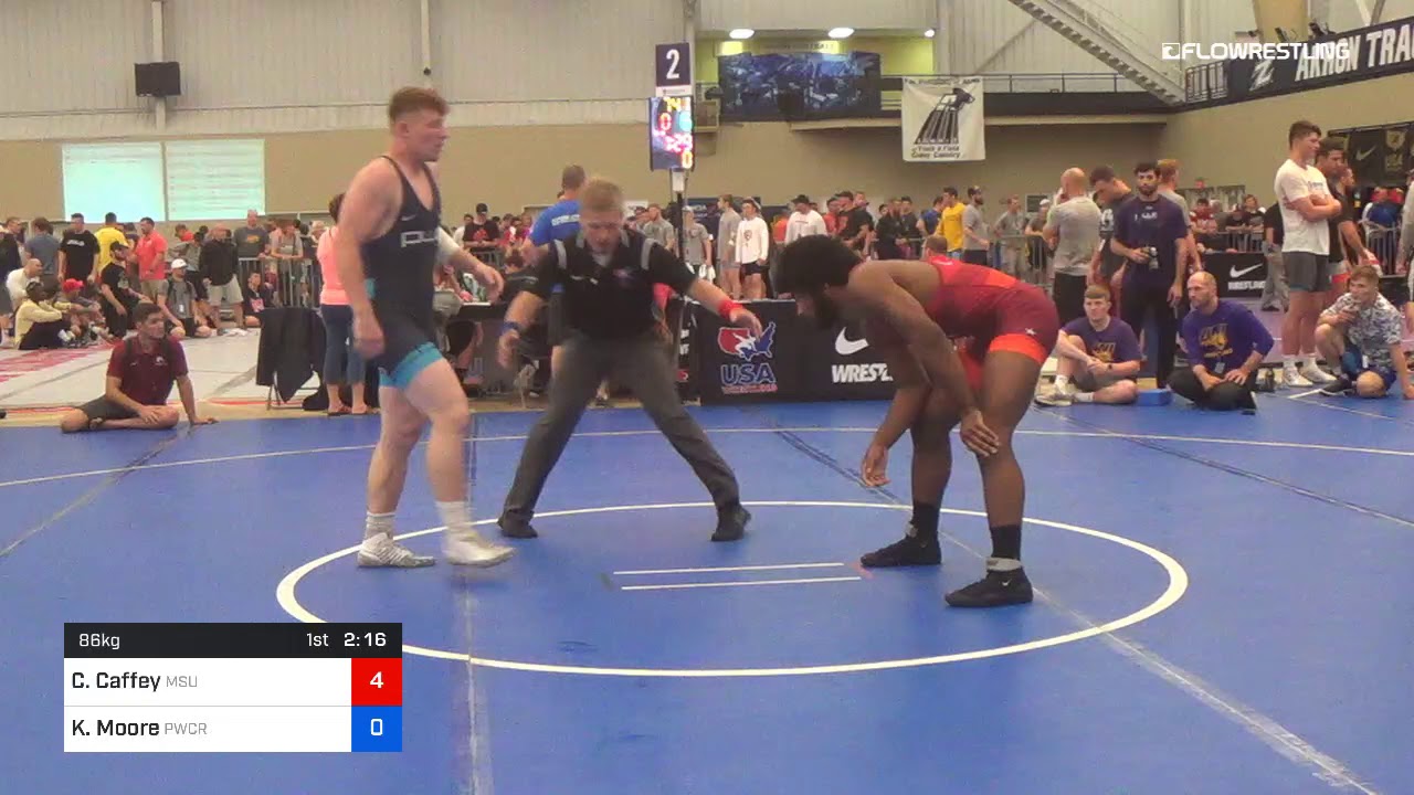 86 Kg Round Of 16 Cameron Caffey Michigan State Vs Keegan Moore Panther ...