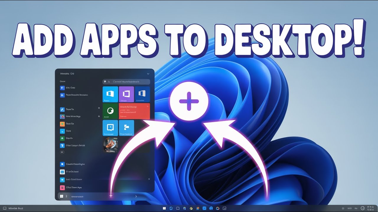 How to Add App Icons to Desktop on Windows 11 PC or Laptop - YouTube