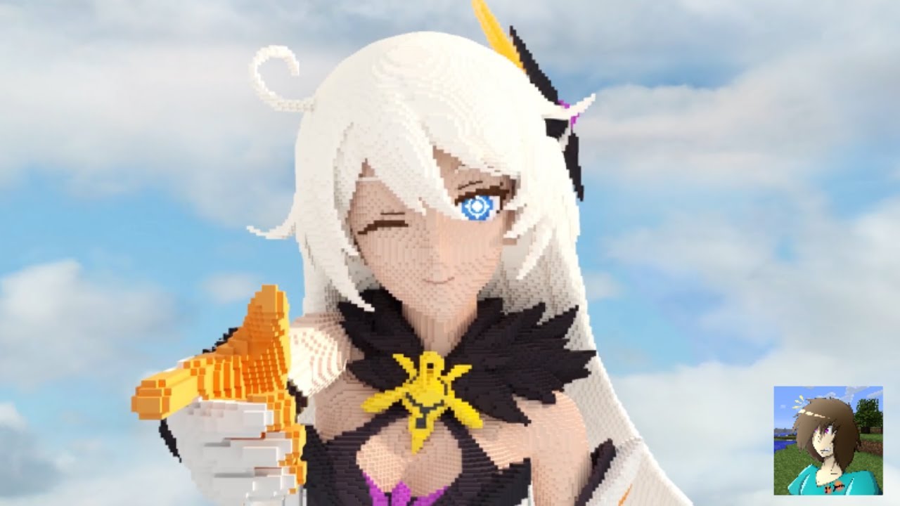 Minecraft | Anime Girls Statues - YouTube
