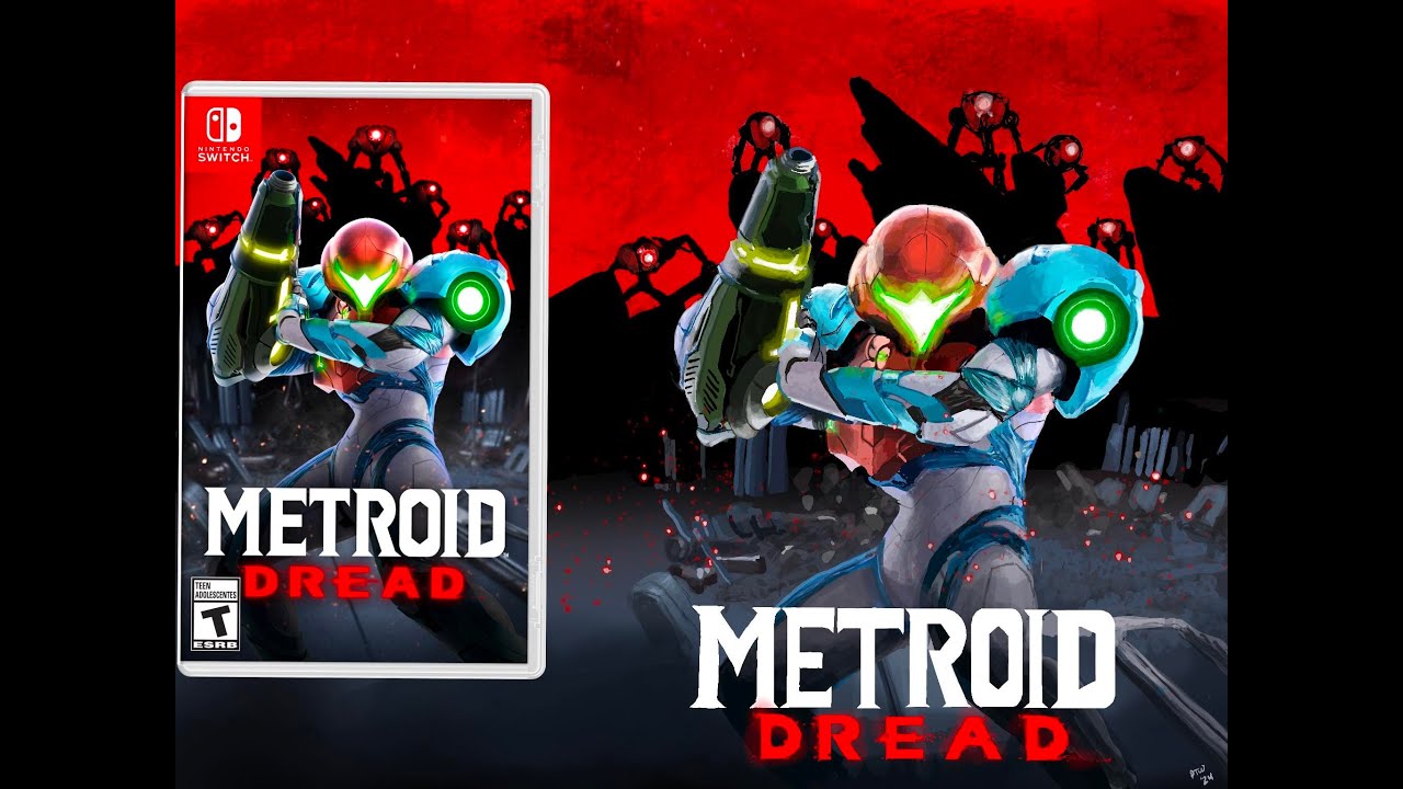 Metroid Dread Cover Art Speed Drawing - YouTube