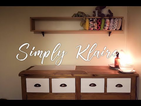 DIY Nursery Cloth Nappy Shelf - YouTube