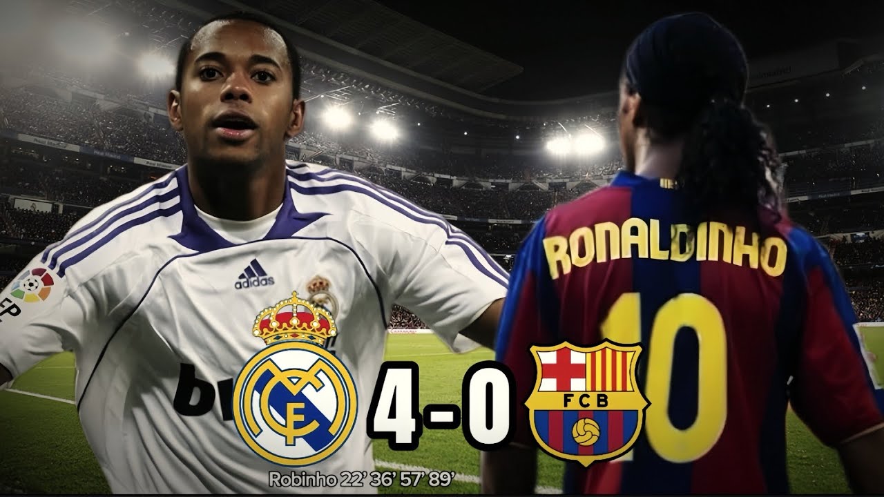 Quand Robinho DÉTRUISAIT le Barça de Ronaldinho… - YouTube