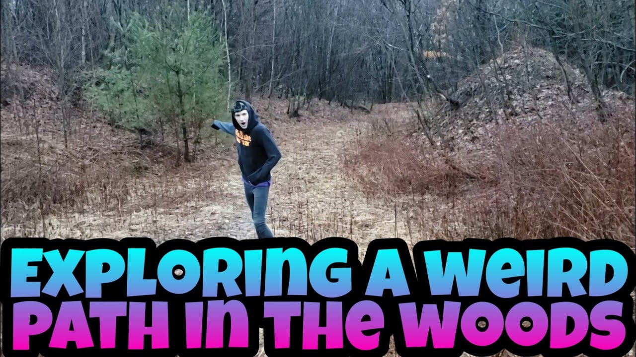 Exploring a weird path in the woods!!!!!!!! - YouTube
