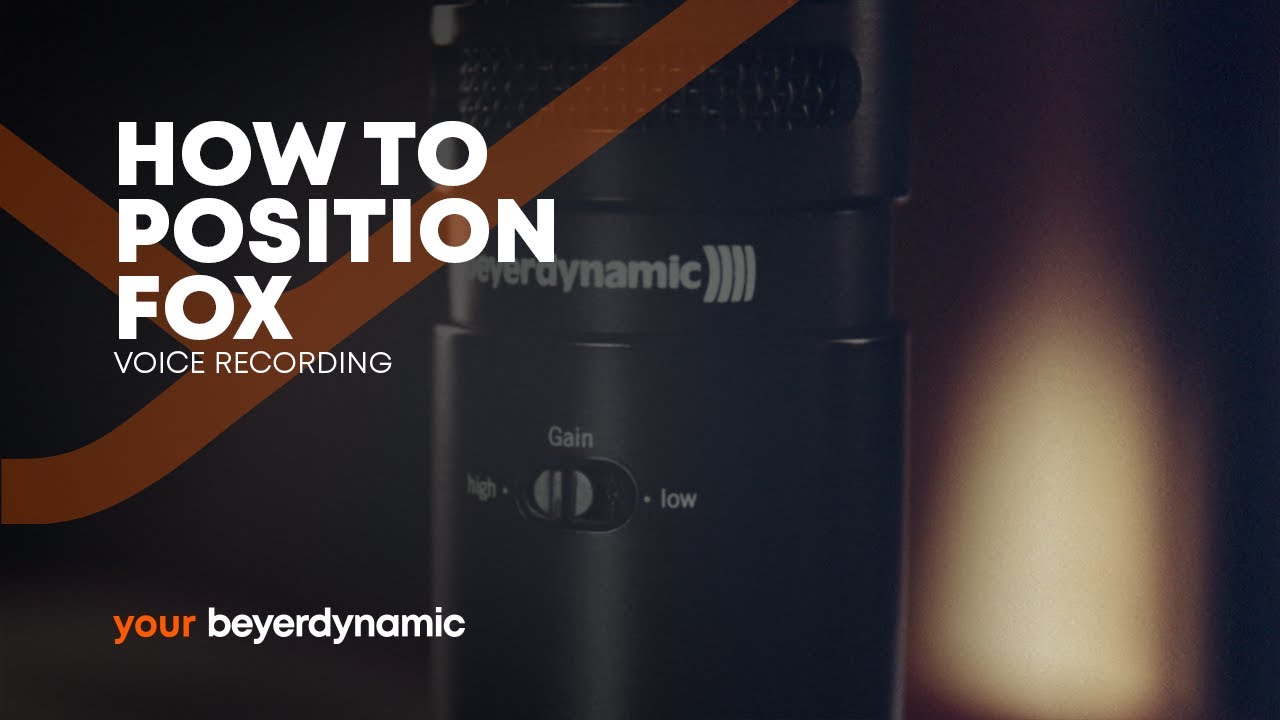 beyerdynamic | How to position FOX - Voice Recording - YouTube