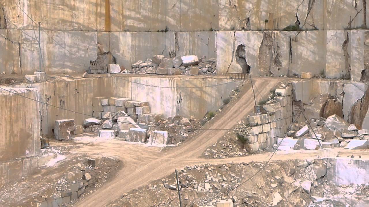 Sardegna Marmi Marble stone quarry Orosei Mamor Steinbruch SARDINIEN ...
