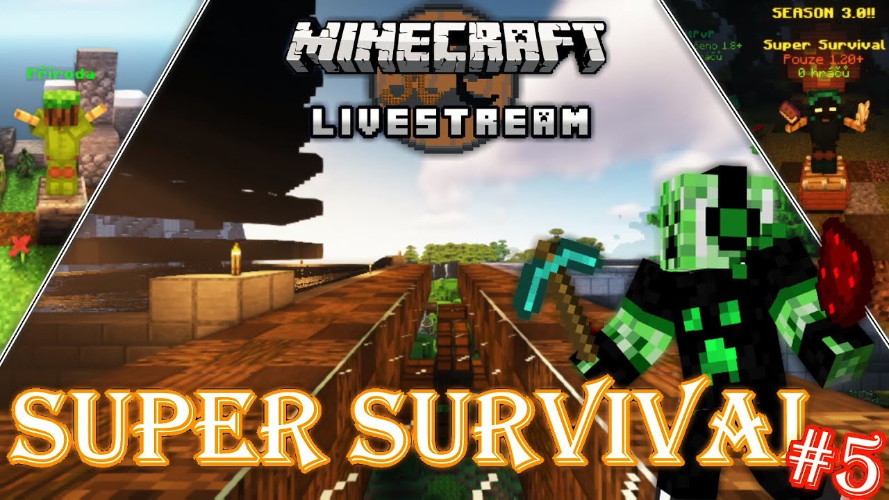 HrdaCraft Super Survival 3 | Minecraft CZ/SK Stream #5 | HYPE 710 ...