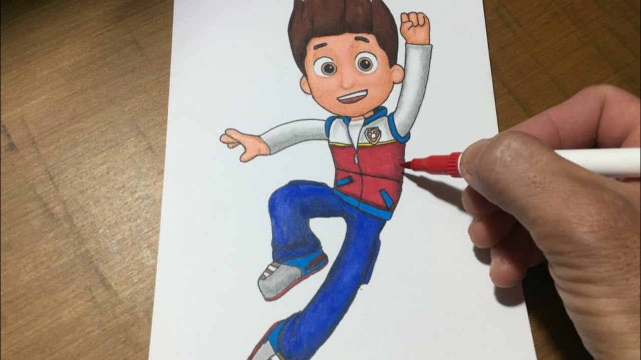 Menggambar Kartun Raider | Film Paw Patrol | Part 3 - YouTube