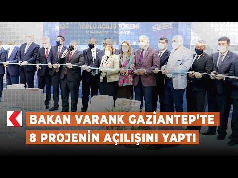 Sanayi ve Teknoloji Bakanı Varank Gaziantep’te 8 projenin açılışını yaptı
