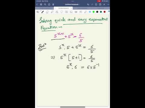 Solving Quick and Easy Exponential Equations Tutorial | exponential # ...