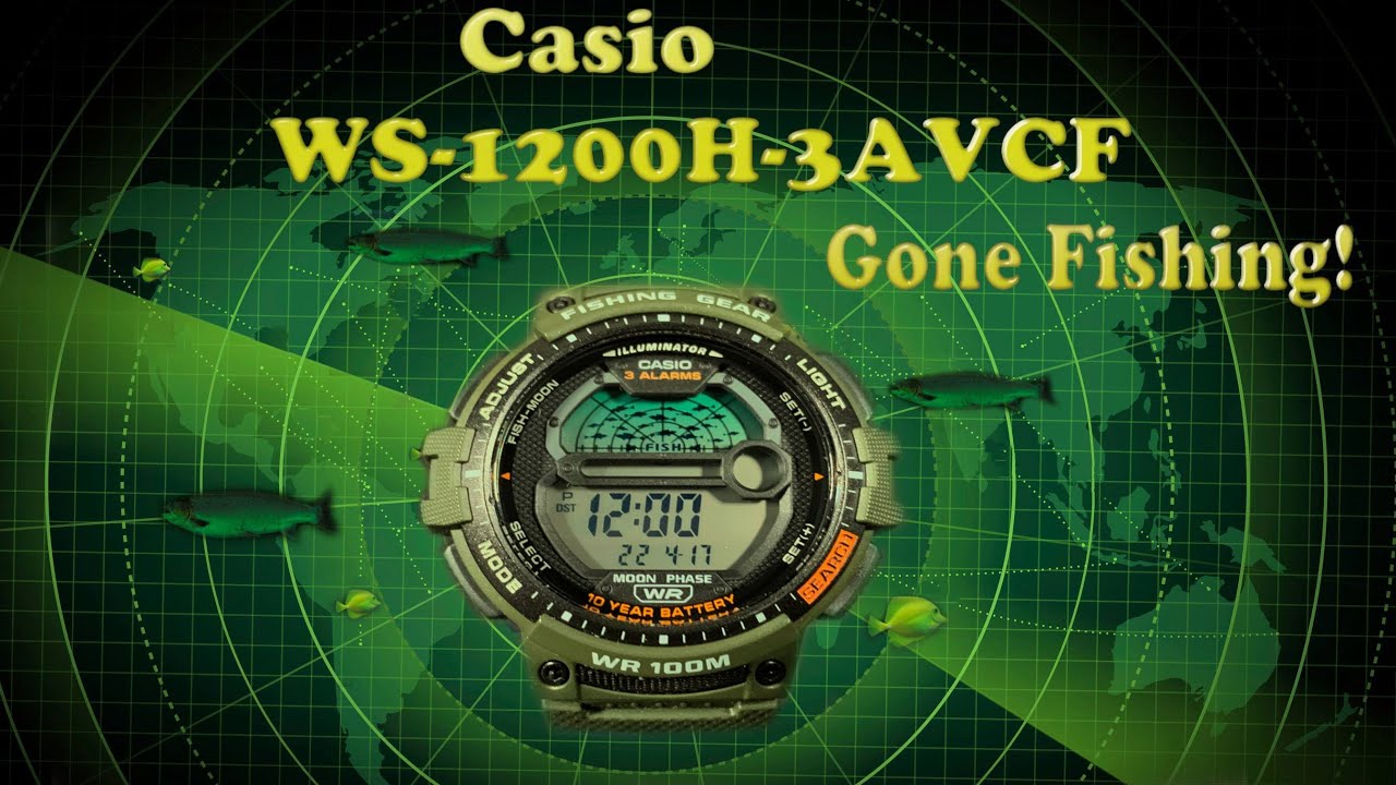 Casio WS-1200H Fishing Watch - YouTube