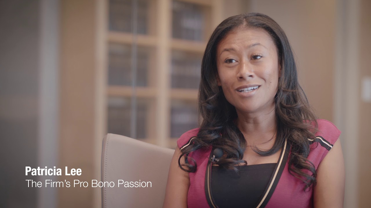 Patricia Lee The Firm's Pro Bono Passion - YouTube