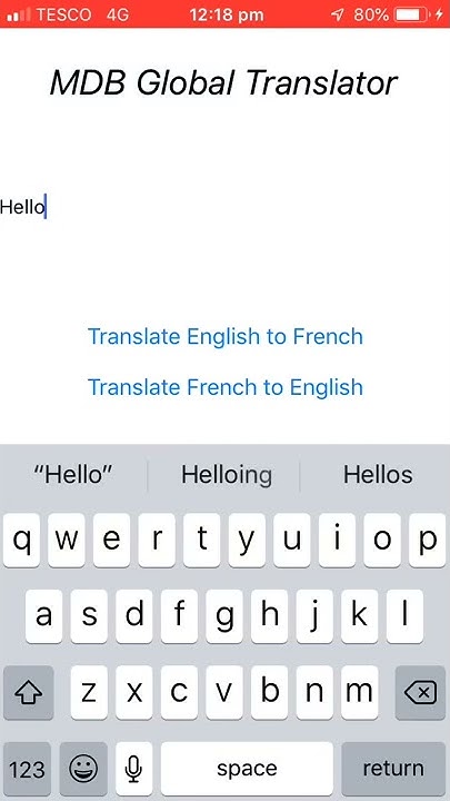 Thunkable translator app - YouTube
