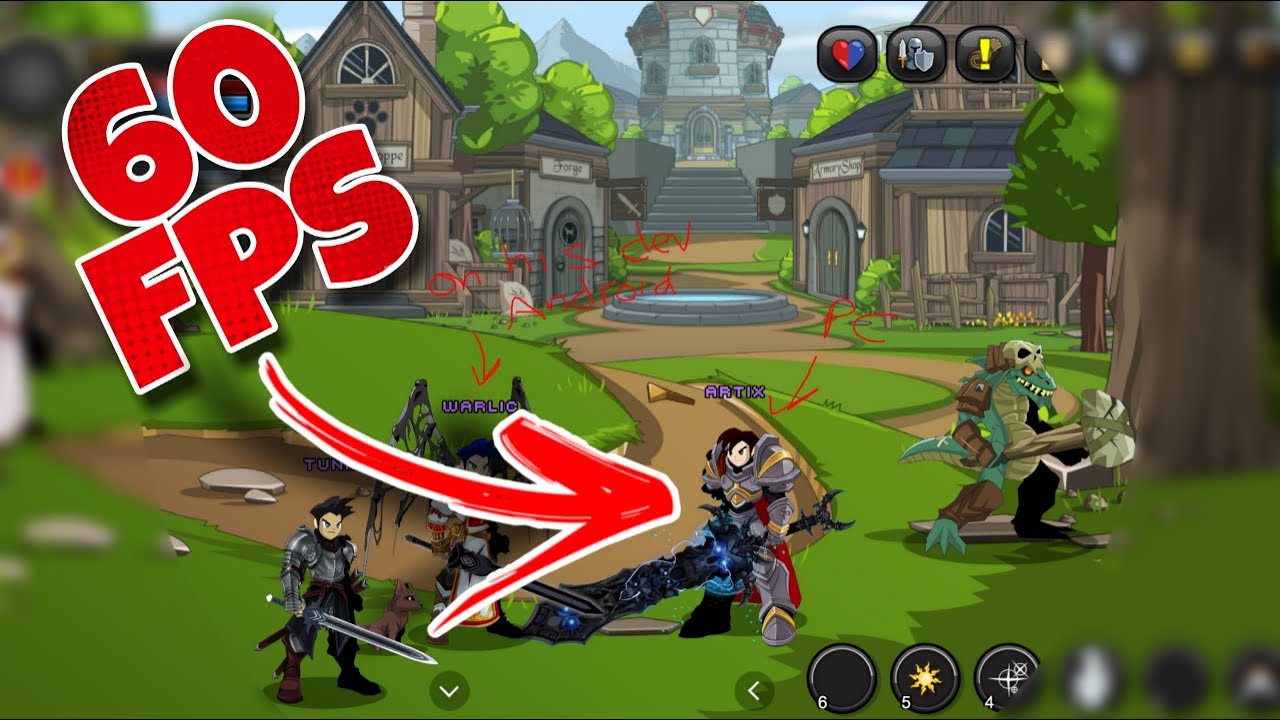 Aqw Mobile Finalmente A 60 Fps Youtube