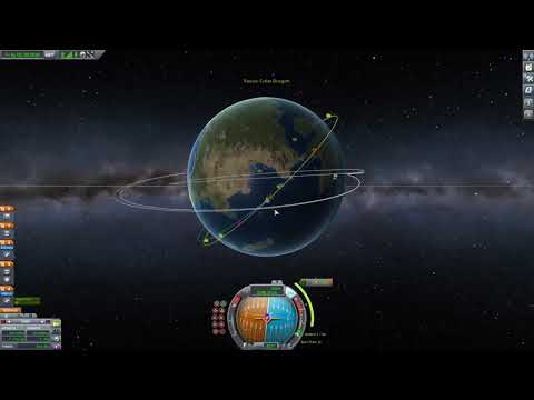 KSP Crew Dragon launch to the Space Station - YouTube