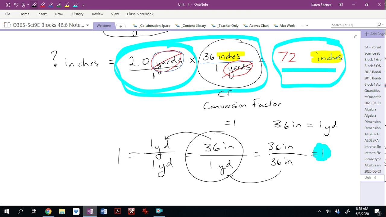 June 3 Dimensional Analysis Unit Conversion - YouTube