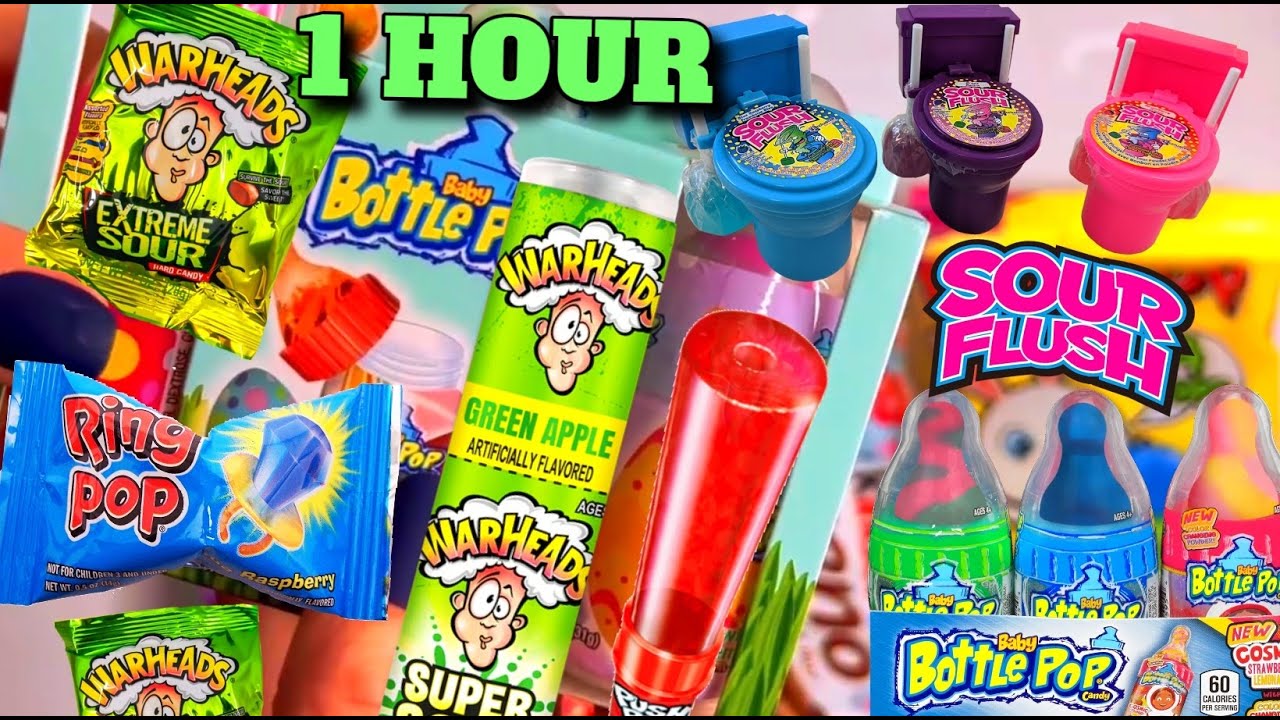 1 HOUR opening lots of CANDIES AND SNACKS CANDY OPENING COMPILATION ...