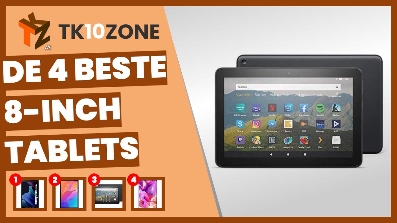 De 4 beste 8-inch tablets - YouTube