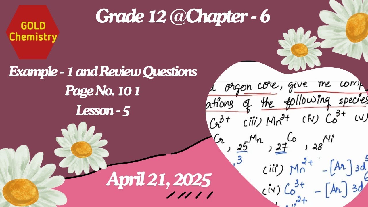 Chapter-6 Example - 1 and Review Questions (PageNo.101) - YouTube