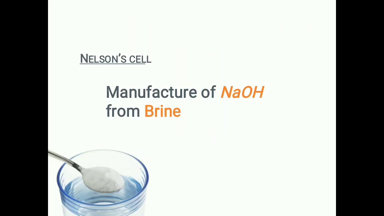 Nelson's cell | manufacturing of NaOH from brine | construction and ...